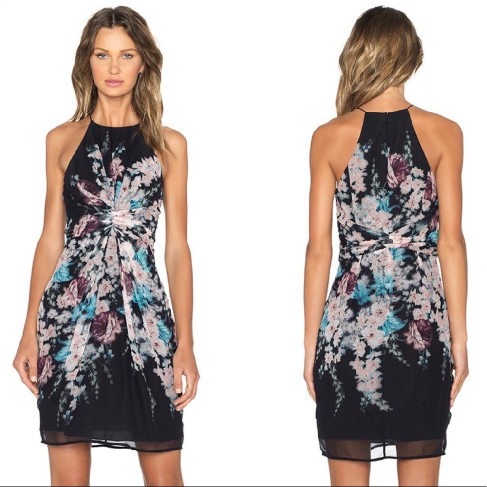 Zimmermann Fortune Ray Silk Dress Floral Black - Gem